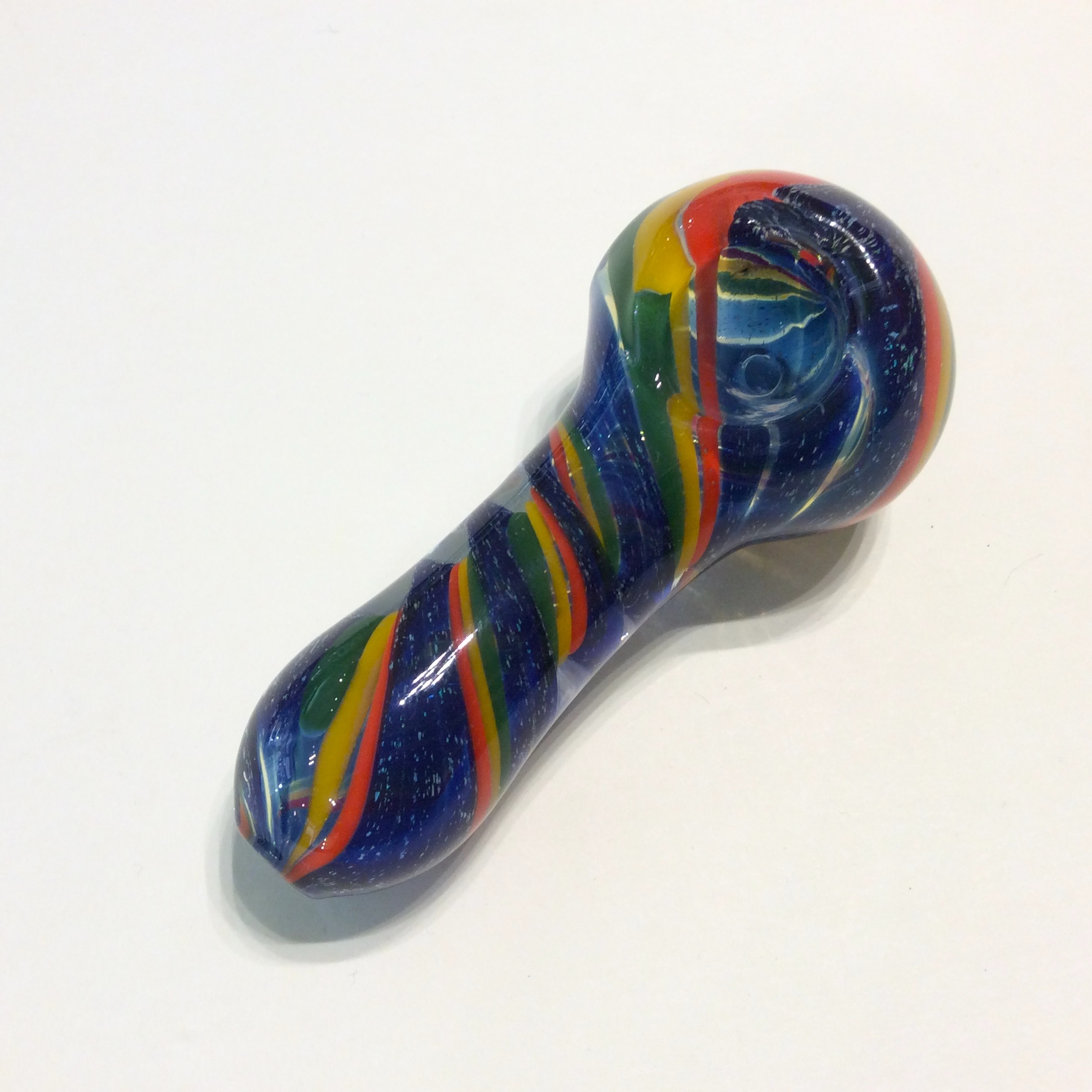 Pipe en verre America Blue Rasta – Natural Mystic